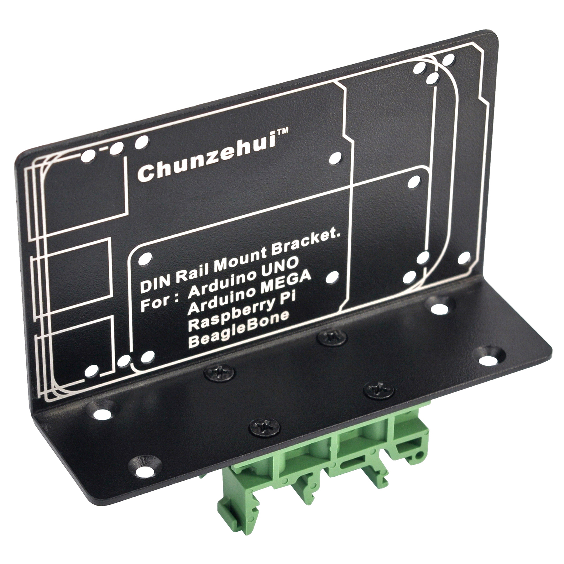 DIN Rail Mount Bracket for Raspberry Pi Arduino UNO MEGA BeagleBone Black