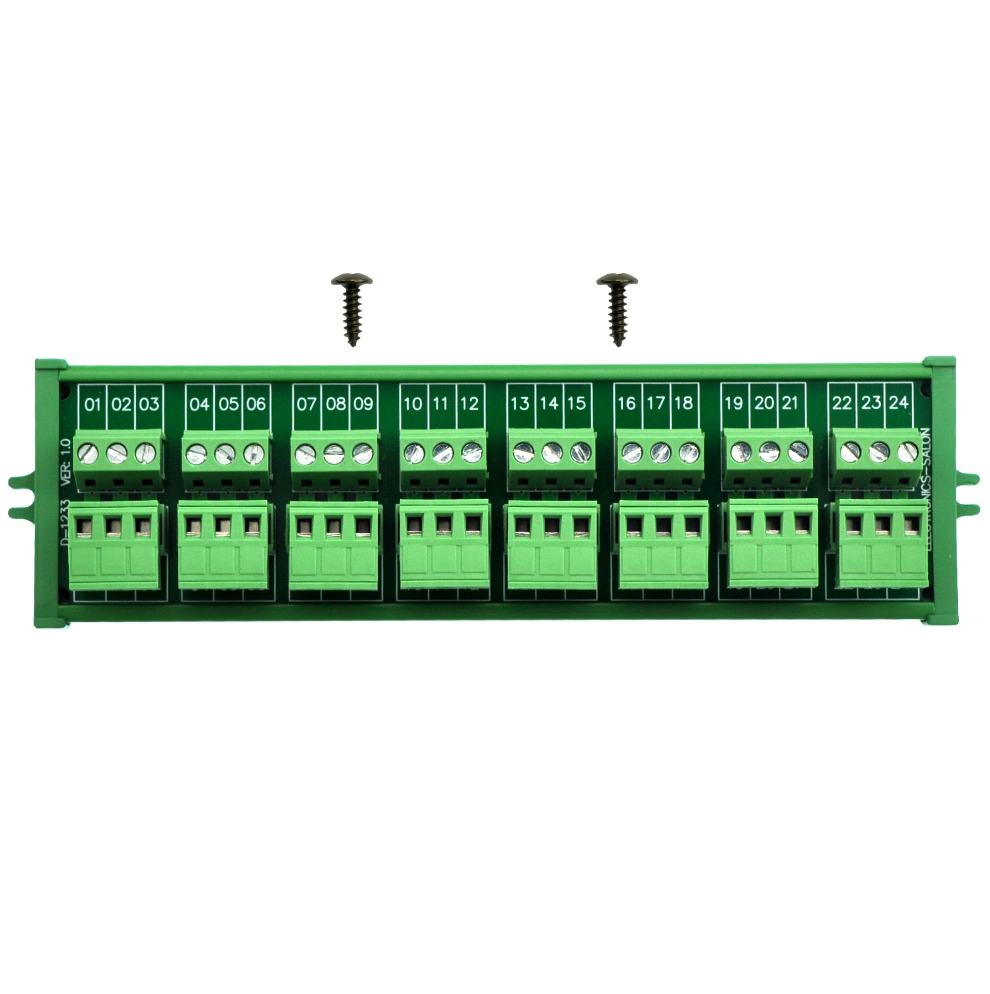 Screw mount 10A/300V 8x3 Pole Pluggable Top Wiring Terminal Block Module