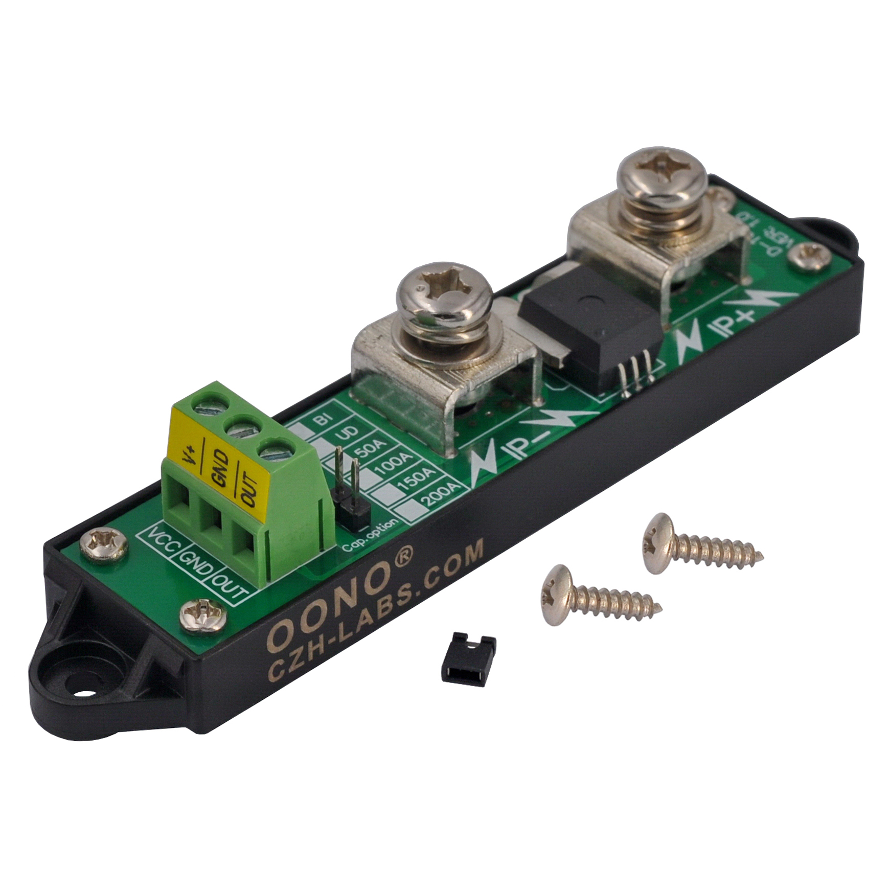 Bidirectional +/-200 Amp Isolated Current Sensor Module, Based ACS758ECB-200B